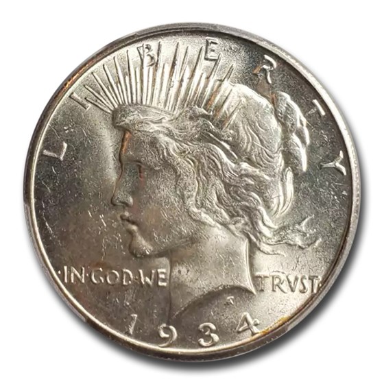 Buy 1934-S Peace Dollar MS-62 PCGS CAC | APMEX