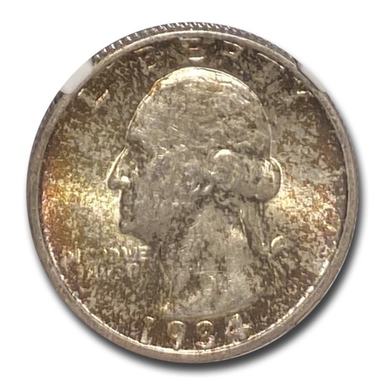 Buy 1934 Washington Quarter MS-63 NGC (Light Motto) | APMEX