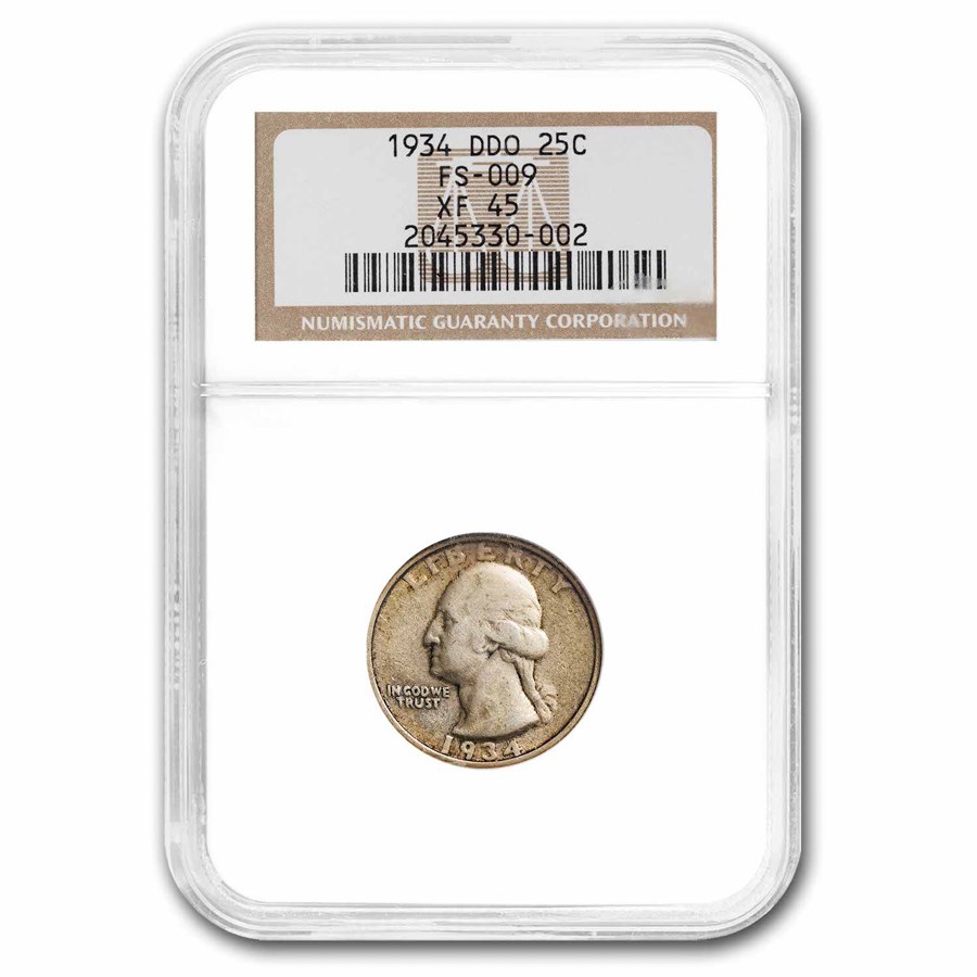 Buy 1934 Washington Quarter XF-45 NGC (Doubled Die Obverse) | APMEX
