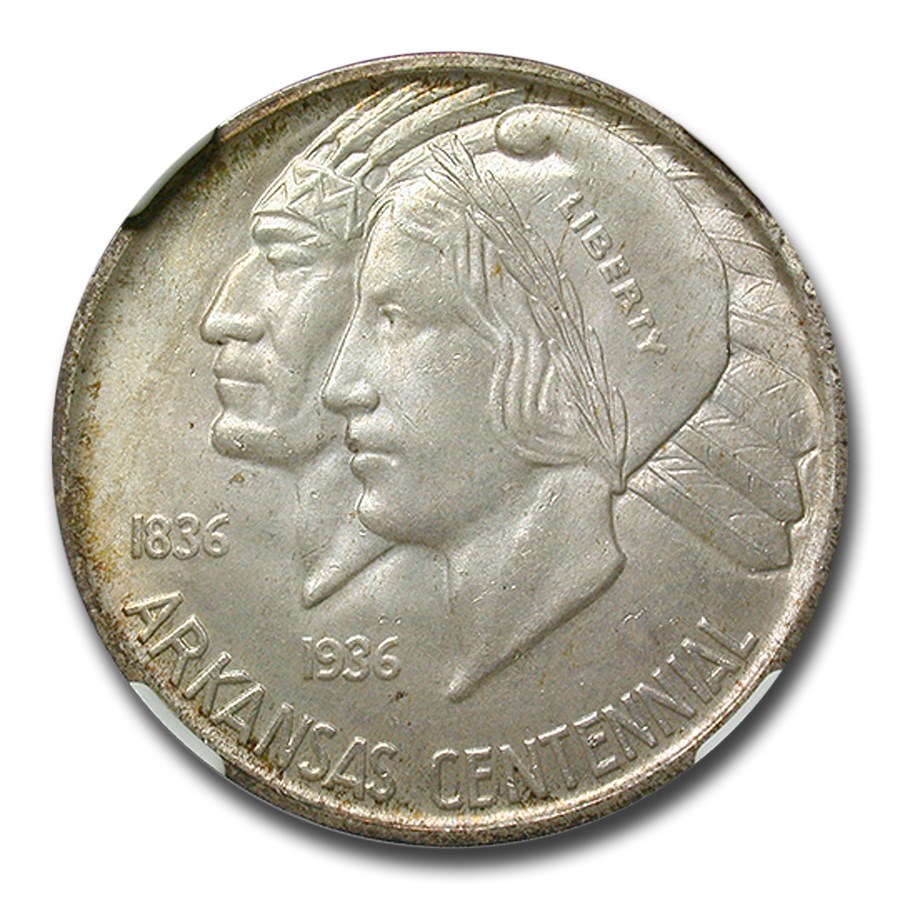 Buy 1935 Arkansas Centennial Commemorative Half Dollar MS-66+ NGC | APMEX