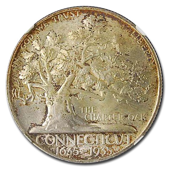 Buy 1935 Connecticut Tercentenary Half Dollar MS-66+ NGC | APMEX