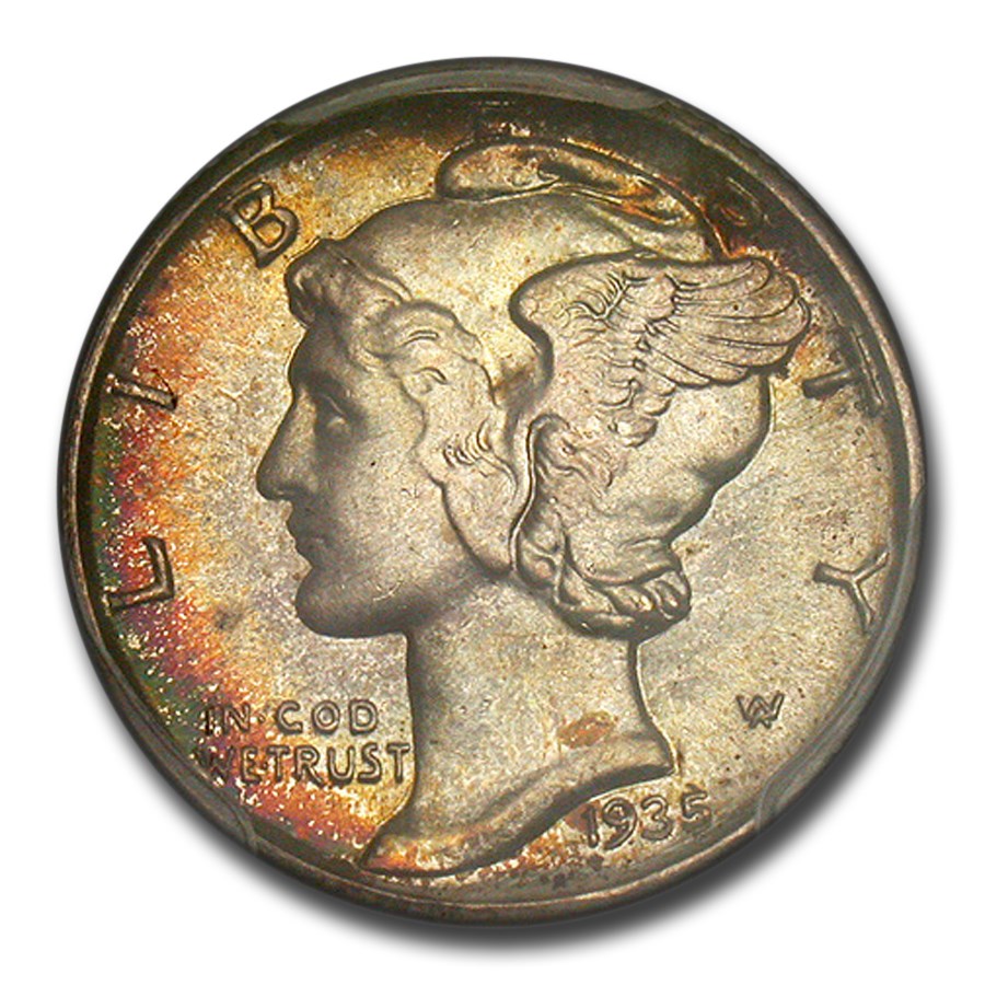 Buy 1935-D Mercury Dime MS-65 PCGS | APMEX