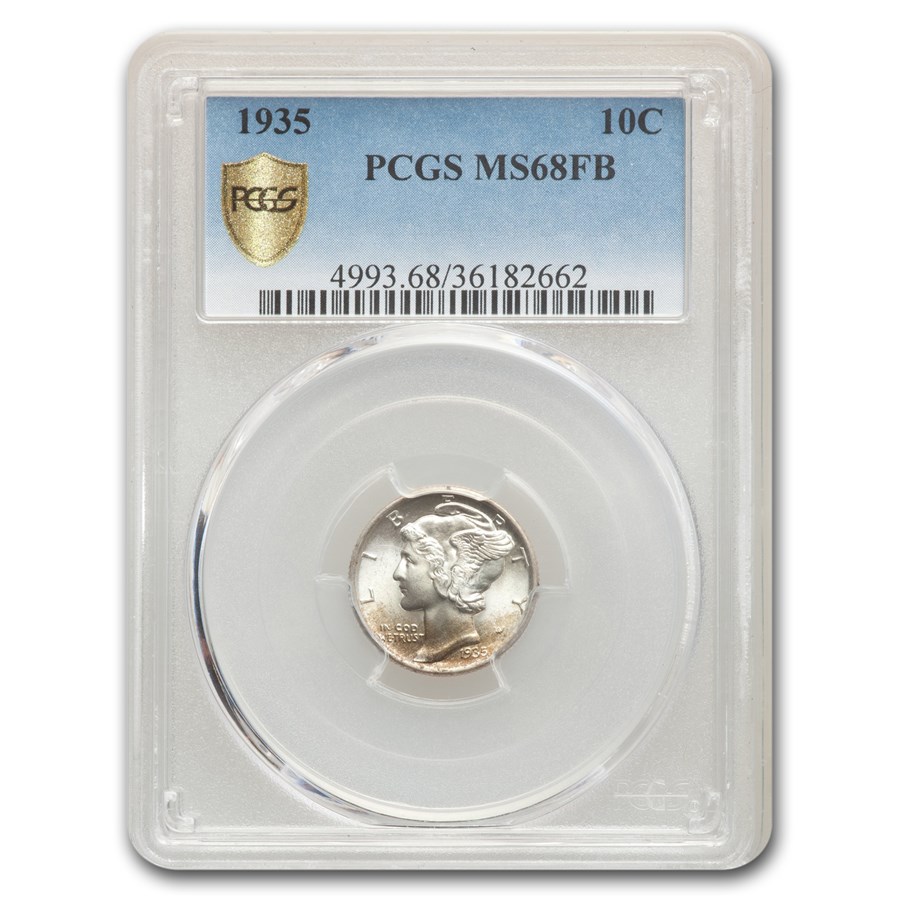 Buy 1935 Mercury Dime MS-68 PCGS (FB) | APMEX