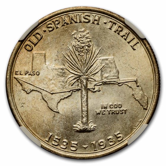 Buy 1935 Old Spanish Trail Half Dollar MS-65 NGC | APMEX