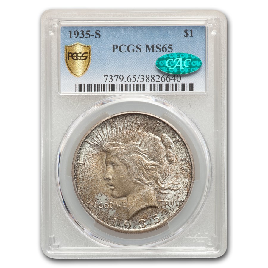 Buy 1935-S Peace Dollar MS-65 PCGS CAC | APMEX