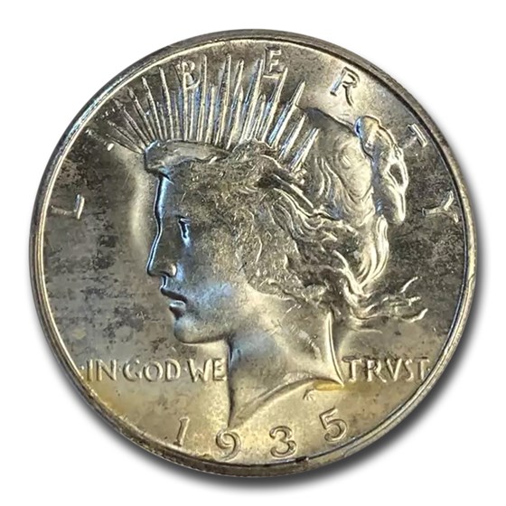 Buy 1935-S Peace Dollar MS-65 PCGS (Toned) | APMEX