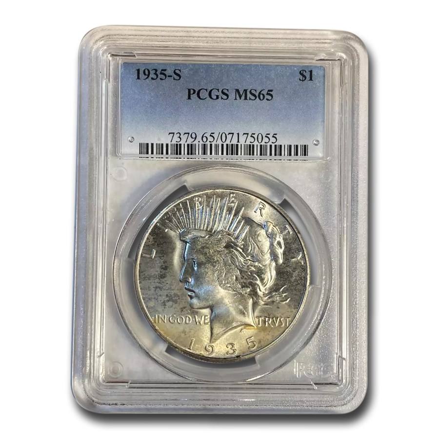 Buy 1935-S Peace Dollar MS-65 PCGS (Toned) | APMEX