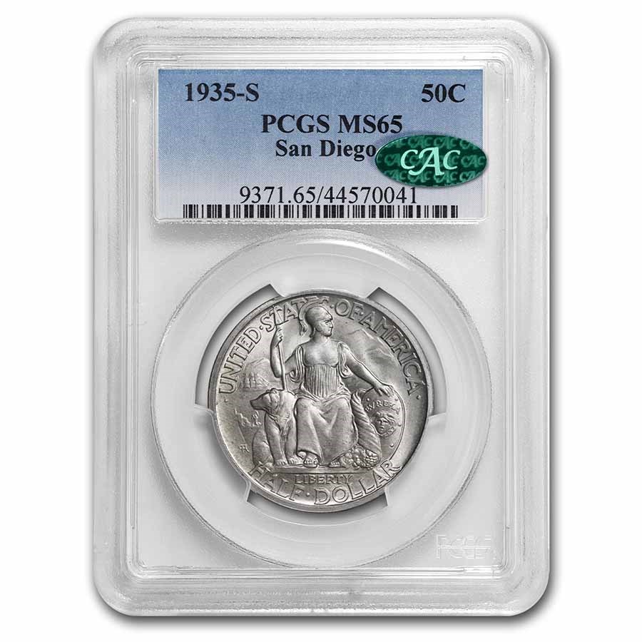 Buy 1935-S San Diego Exposition Half Dollar MS-65 PCGS CAC | APMEX