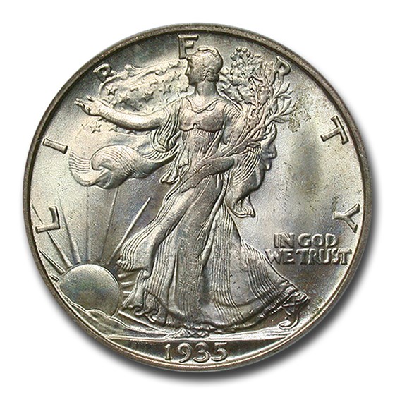 Buy 1935-S Walking Liberty Half Dollar MS-65 PCGS CAC | APMEX