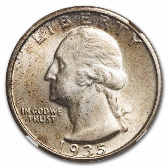 Buy 1935-S Washington Quarter MS-63 NGC | APMEX