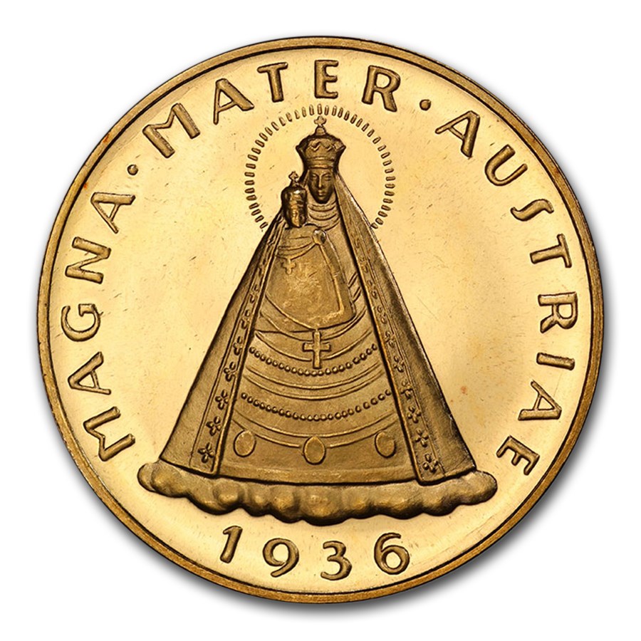 Buy 1936 Austria Gold 100 Schilling PL-64+ PCGS | APMEX