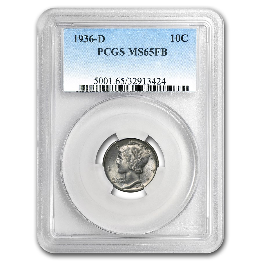 Buy 1936-D Mercury Dime MS-65 PCGS (FSB) | APMEX
