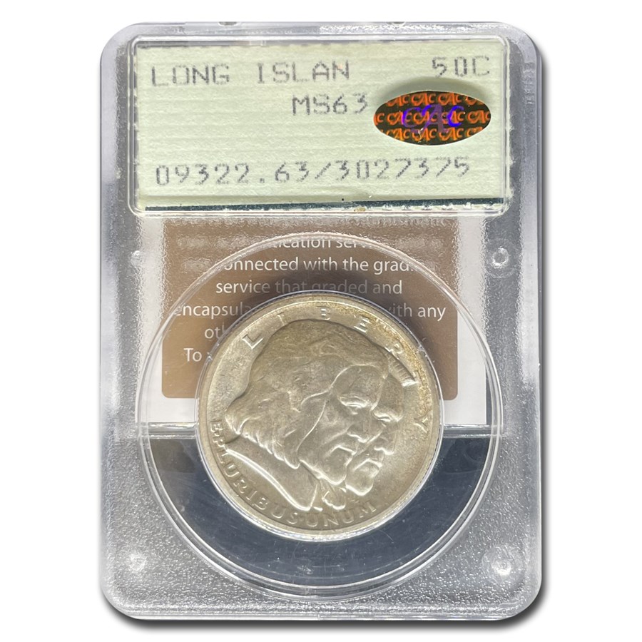 Buy 1936 Long Island Tercentenary Half MS-63 PCGS Gold CAC (Rattler ...