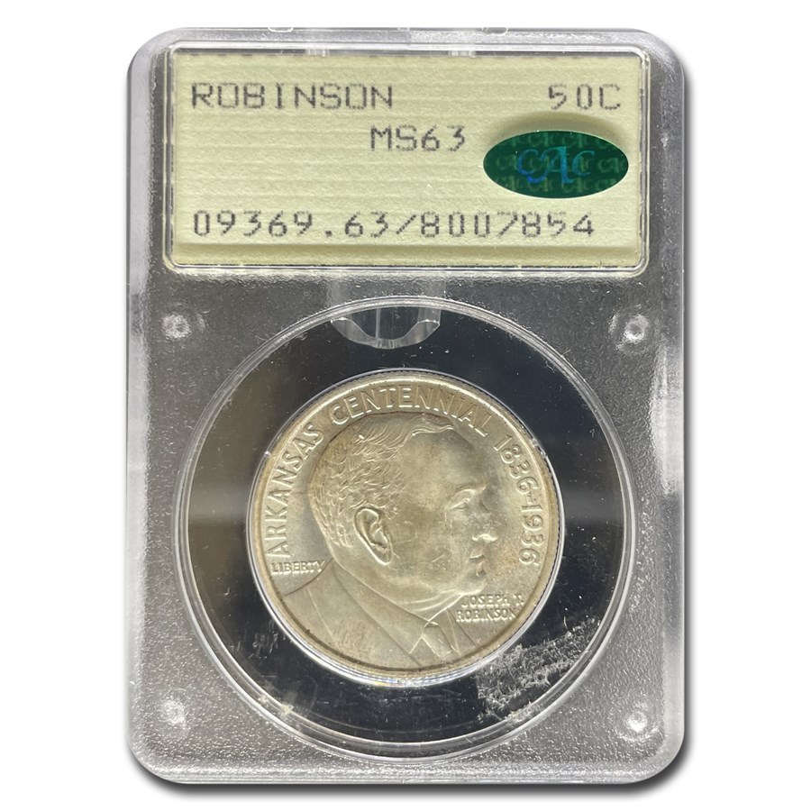 Buy 1936 Robinson-Arkansas Half Dollar MS-63 PCGS CAC (Rattler) | APMEX