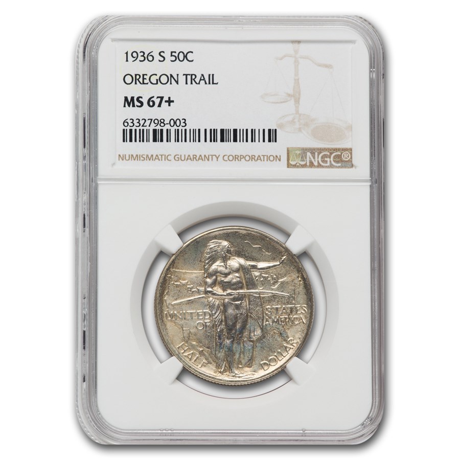 Buy 1936-S Oregon Trail Commemorative Half Dollar MS-67+ NGC | APMEX