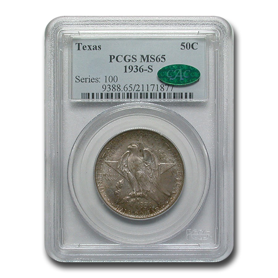 Buy 1936-S Texas Independence Centennial Commem Half MS-65 PCGS CAC | APMEX