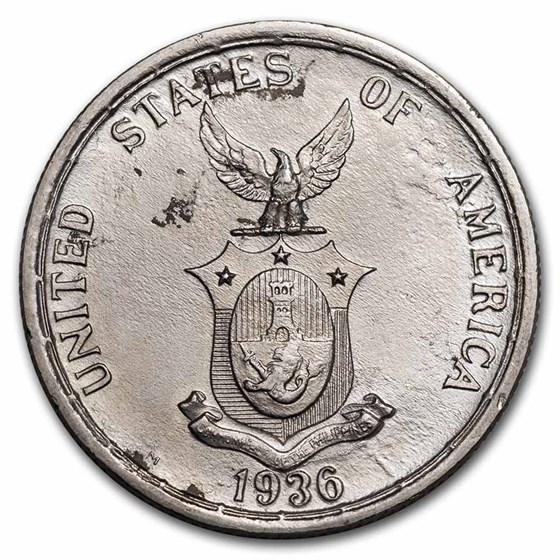 Buy 1936 US Philippines Silver Peso Manila Treasure | APMEX
