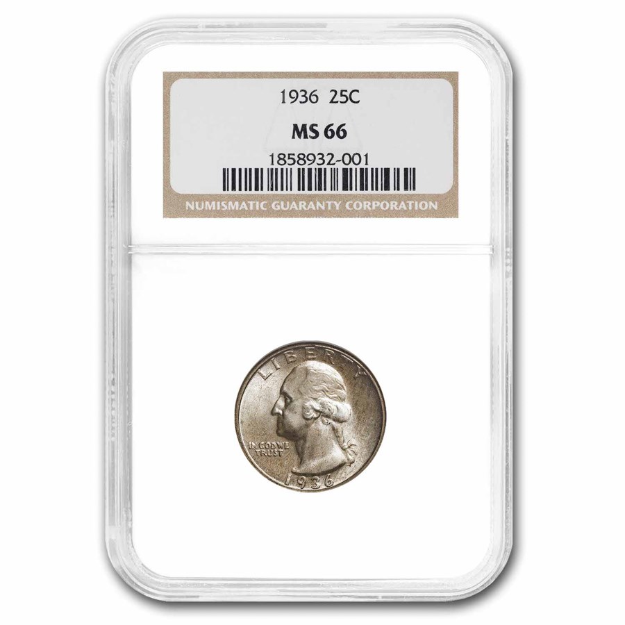 Buy 1936 Washington Quarter MS-66 NGC | APMEX