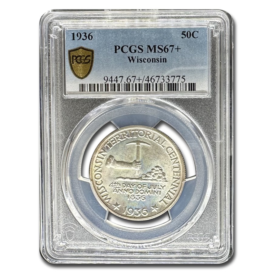 Buy 1936 Wisconsin Half Dollar Commemorative MS-67+ PCGS | APMEX