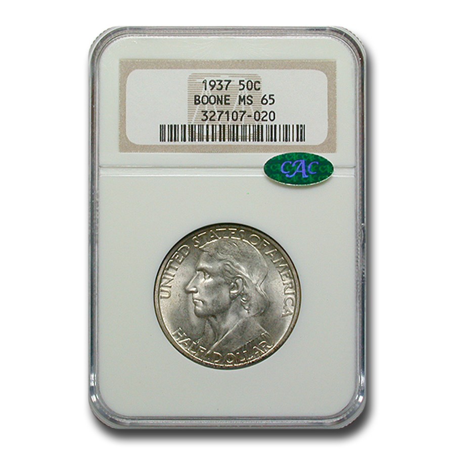 Buy 1937 Boone Commemorative Half Dollar MS-65 NGC CAC | APMEX