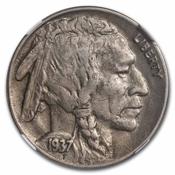 Buy 1937-D 3-Legged Buffalo Nickel AU Details NGC (Tooled) | APMEX