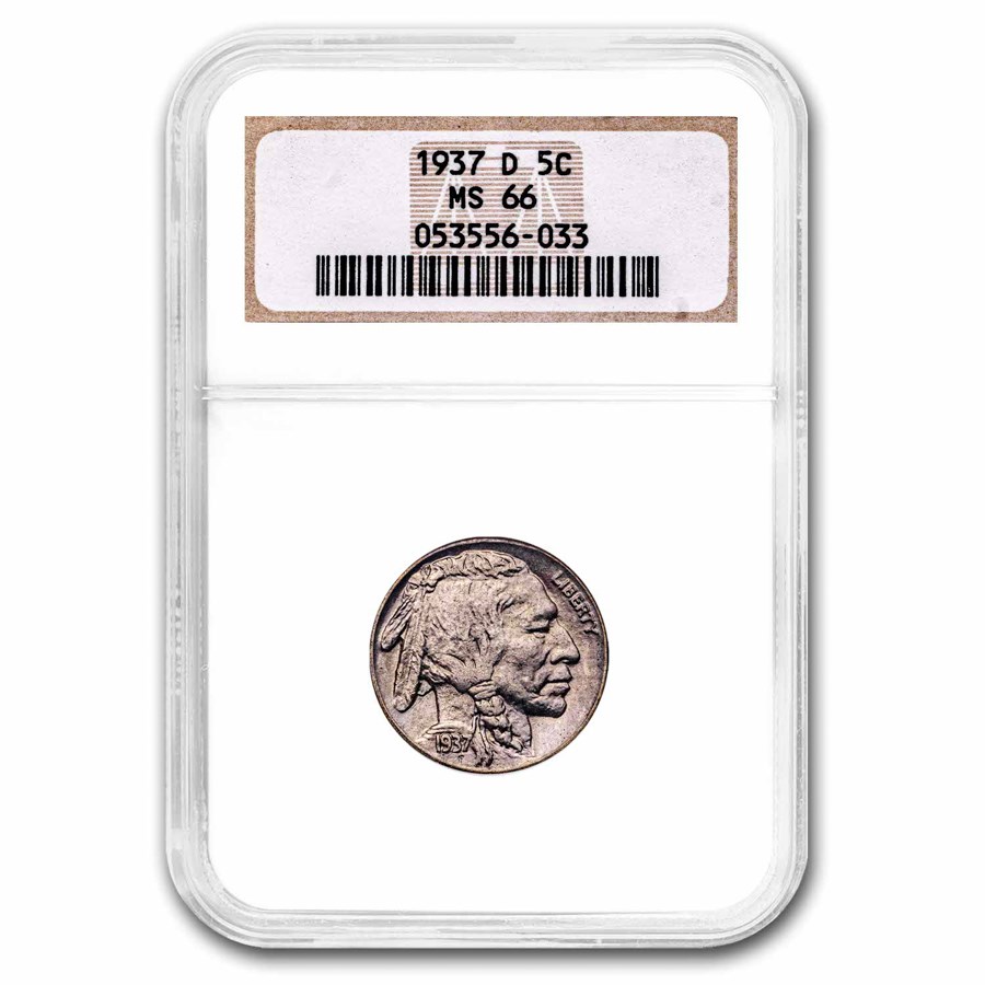 Buy 1937-D Buffalo Nickel MS-66 NGC (First Generation Holder) | APMEX
