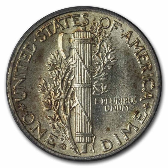 Buy 1937-D Mercury Dime MS-64 PCGS (Full Split Bands) | APMEX