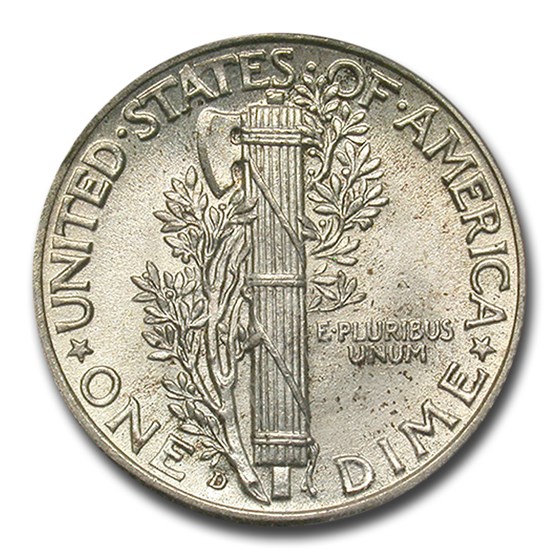 Buy 1937-D Mercury Dime MS-65 PCGS CAC (FB) | APMEX