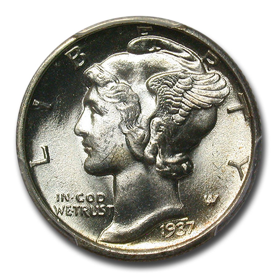 1937-D Mercury Dime MS-65 PCGS (FB)