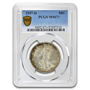 1937-D Walking Liberty Half Dollar MS-67+ PCGS