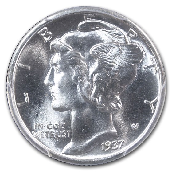 Buy 1937 Mercury Dime MS-67 PCGS CAC (FB) | APMEX