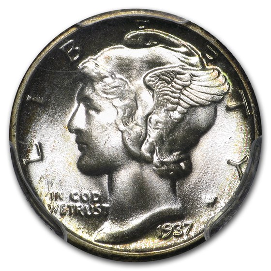 Buy 1937 Mercury Dime MS-67+ PCGS (FB) | APMEX