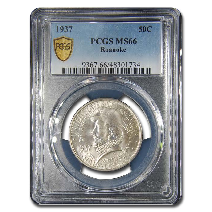 Buy 1937 Roanoke Half Dollar 350th Anniversary MS-66 | APMEX