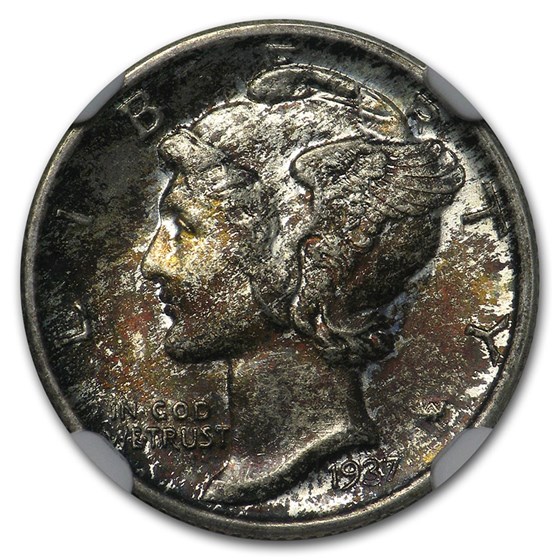 Buy 1937-S Mercury Dime MS-65 NGC (FB) | APMEX