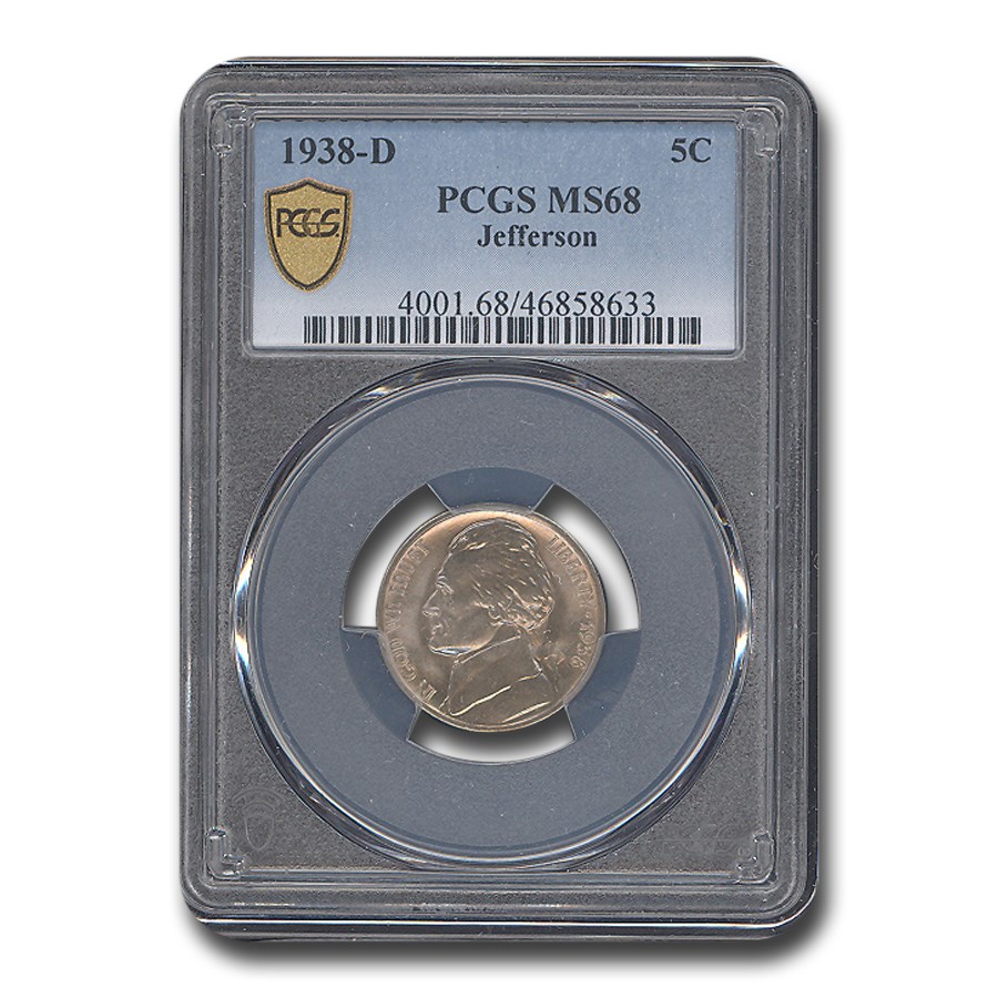 Buy 1938-D Jefferson Nickel MS-68 PCGS | APMEX