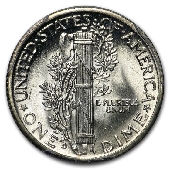 Buy 1938-D Mercury Dime MS-64 PCGS (FB) | APMEX