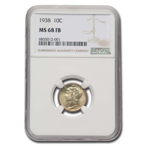 Buy 1938 Mercury Dime MS-68 NGC (FB) | APMEX
