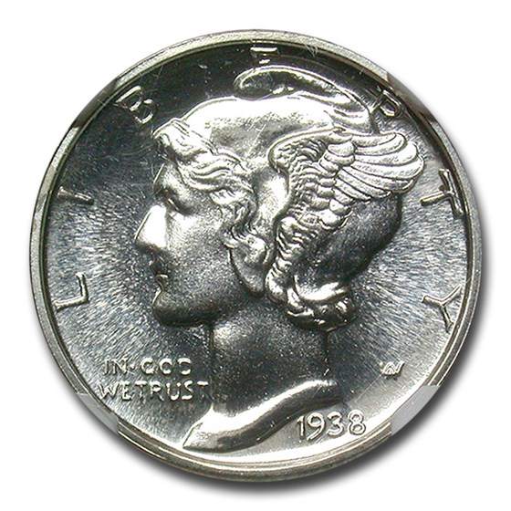 Buy 1938 Mercury Dime PF-68 NGC | APMEX