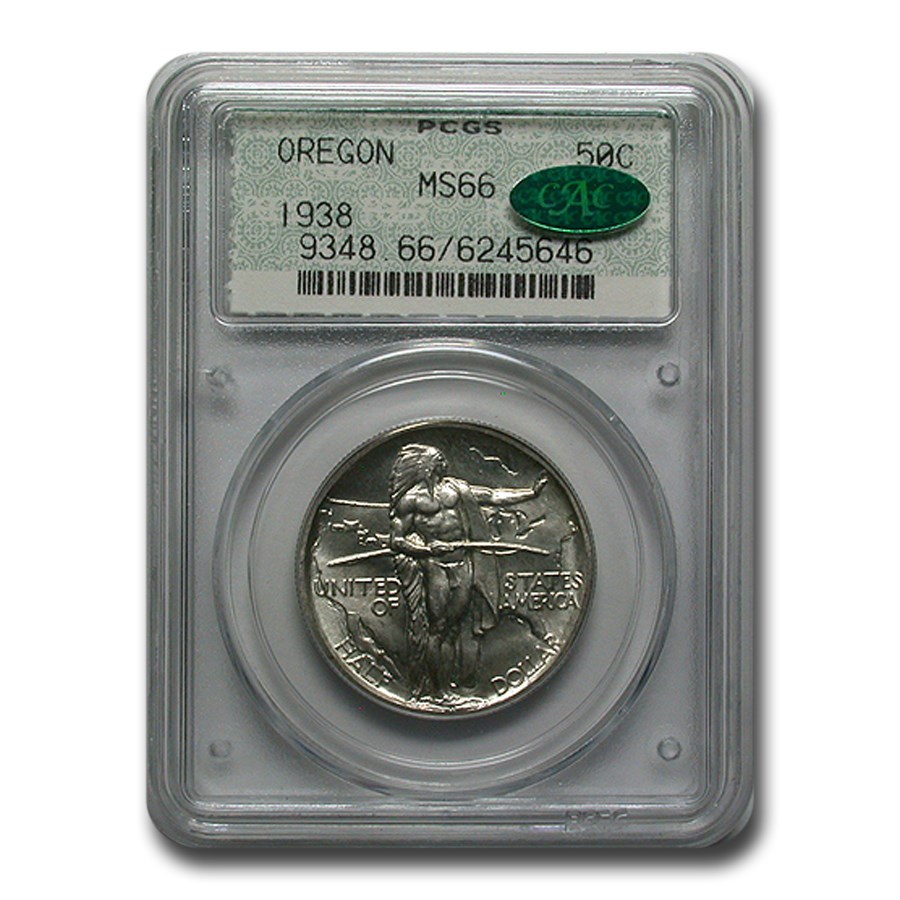 Buy 1938 Oregon Commemorative Half Dollar MS-66 PCGS CAC (Doily) | APMEX