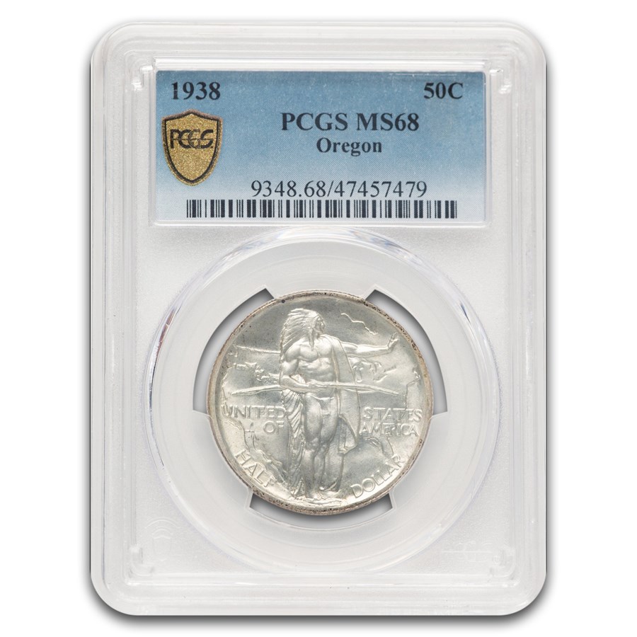 1938 Oregon Commemorative Half Dollar MS-68 PCGS