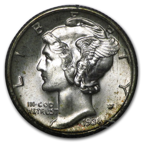 Buy 1938-S Mercury Dime MS-66 PCGS | APMEX