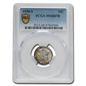 Buy 1938-S Mercury Dime MS-68 PCGS (FB) | APMEX