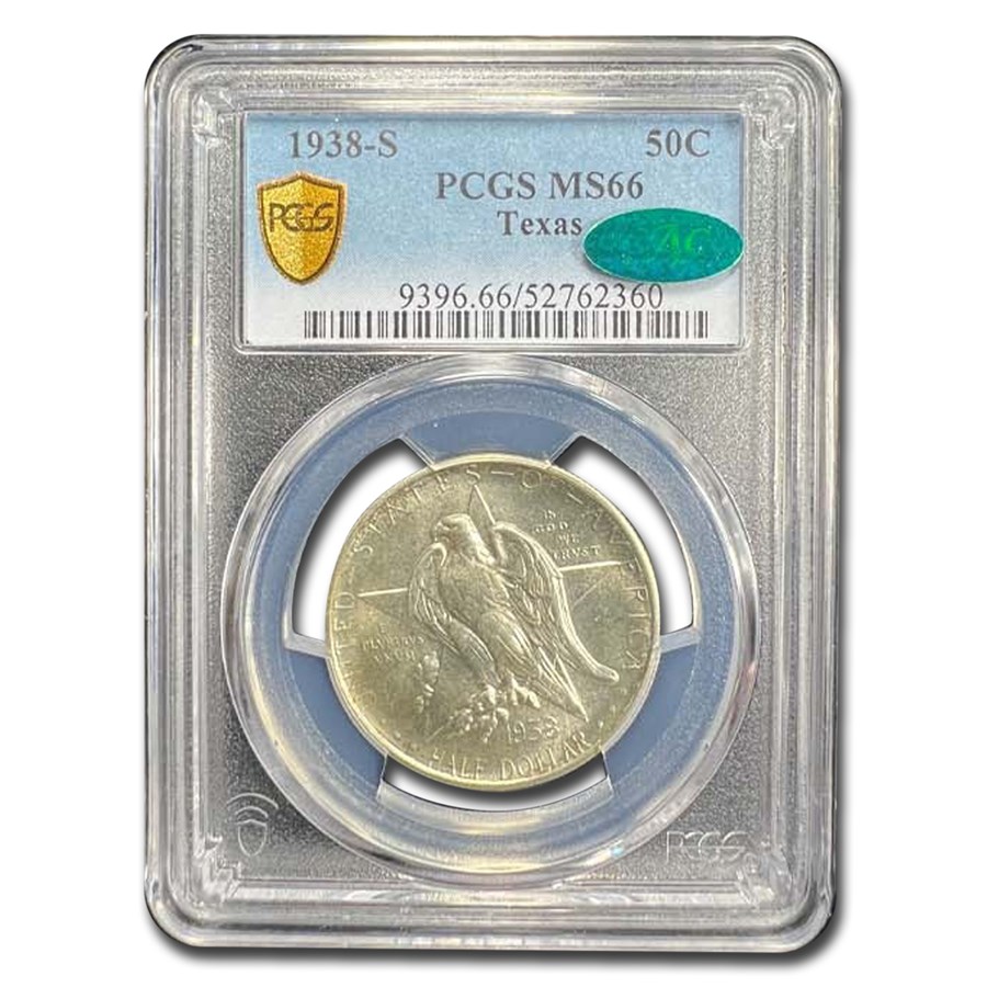 Buy 1938-S Texas Centennial Commemorative Half Dollar MS-66 PCGS CAC ...