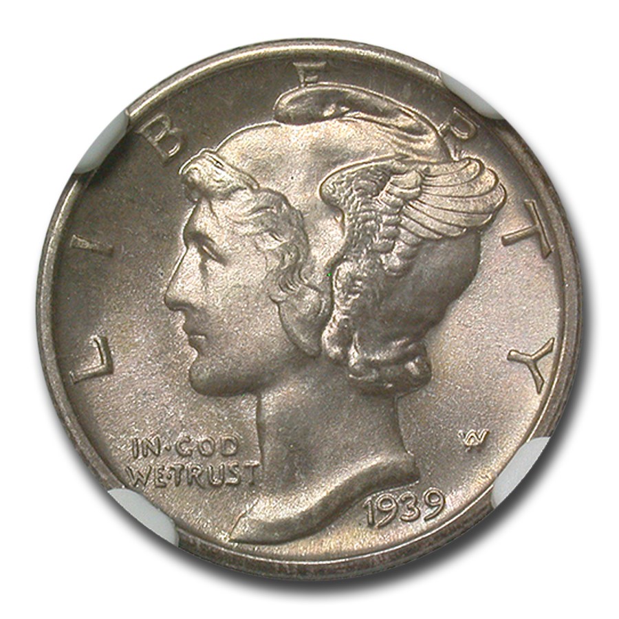 Buy 1939-D Mercury Dime MS-66+ NGC (FB) | APMEX