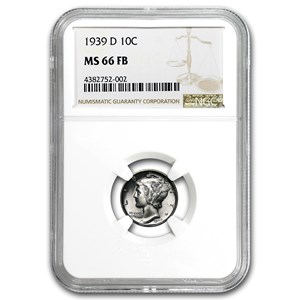 Buy 1939-D Mercury Dime MS-66 NGC (FSB) | APMEX