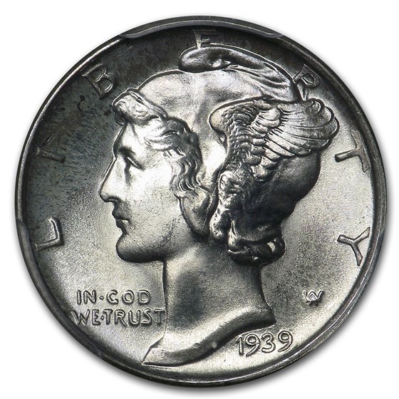 Buy 1939-D Mercury Dime MS-67+ PCGS CAC (FB) | APMEX