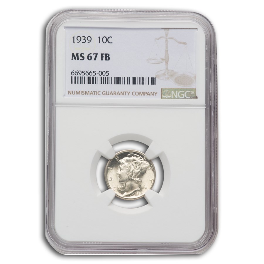 Buy 1939 Mercury Dime MS-67 NGC (FB) | APMEX