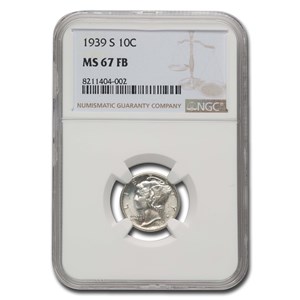 Buy 1939-S Mercury Dime MS-67 NGC (FB) | APMEX