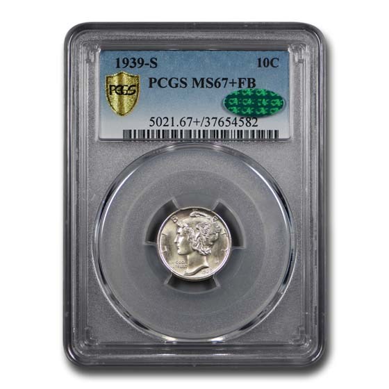 Buy 1939-S Mercury Dime MS-67+ PCGS CAC (FB) | APMEX