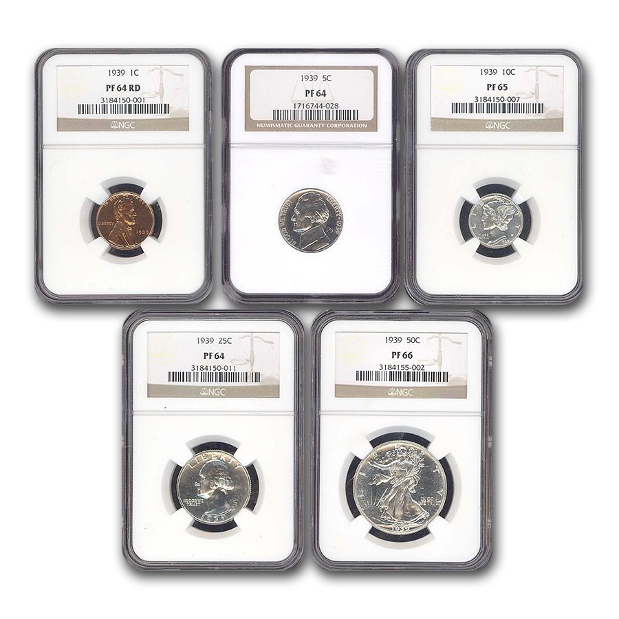 Buy 1939 U.S. Proof Set PF-64/65/66 NGC | APMEX